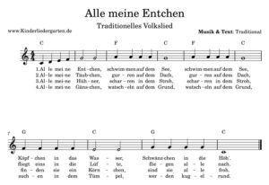 Alle meine Entchen • Piano Papa